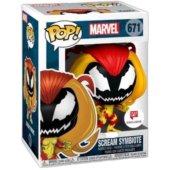 Funko | Toys | Funko Pop Marvel Scream Symbiote Figure Yellow Black 67 ...